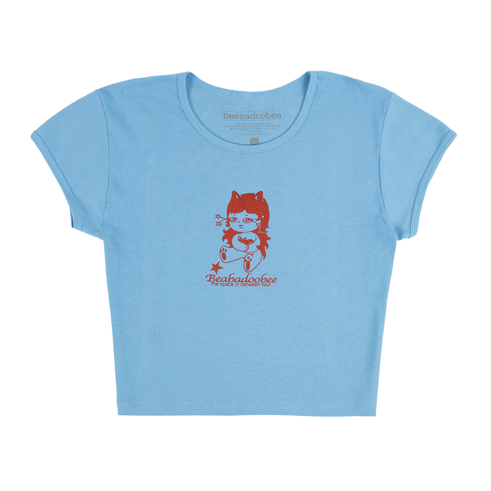 Blue Womens Baby Tee - beabadoobee Official Store
